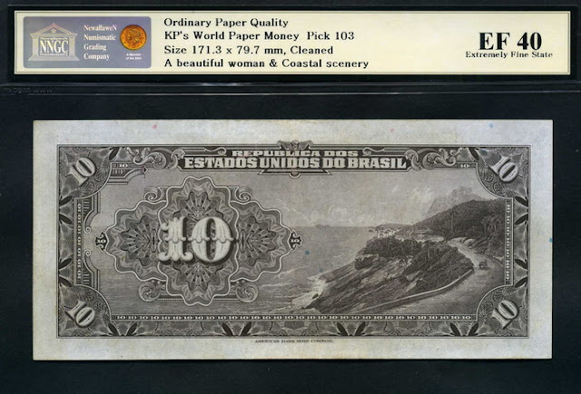 Brazilian banknotes 10 Mil Reis banknote 1926 Gold Certificate|World ...