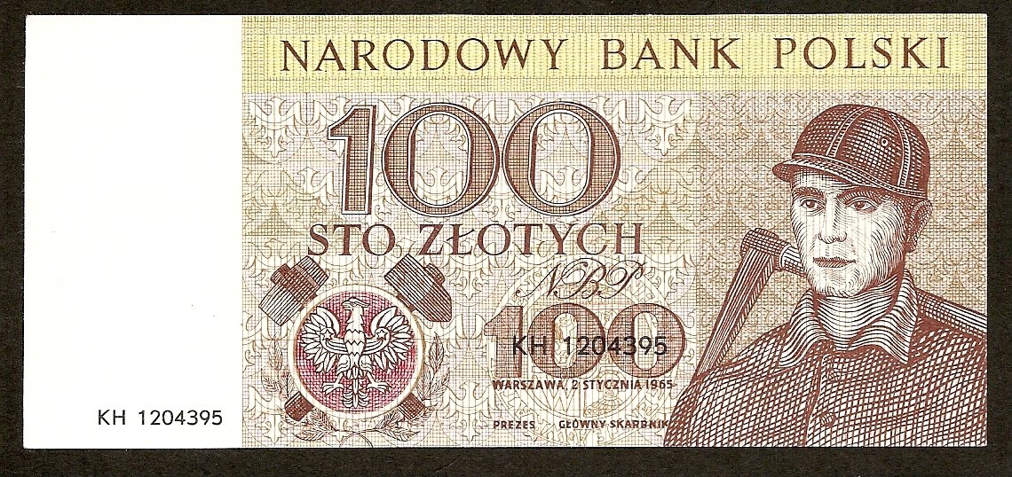 Poland 100 Zlotych 1965 unissued banknote|World Banknotes & Coins ...