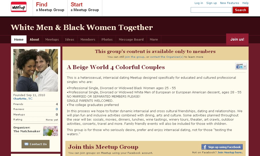 A Meetup Group for WM and BW ~ Grown People Talking