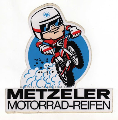 MOTORCYCLE 74: Metzeler tyres - Vintage stickers