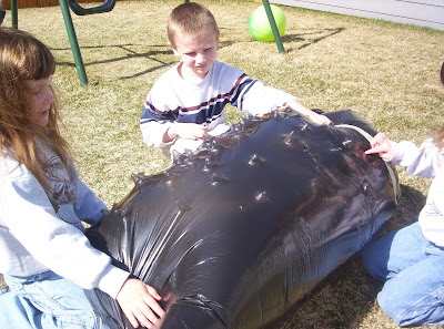 Almost Unschoolers: Solar Balloon Bop - A Sunny Day Boredom Buster