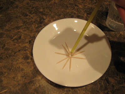 Almost Unschoolers: The Toothpick Star Trick - Fun With Capillary Action