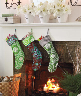 Botas navideñas de fieltro decoradas ~ Solountip.com