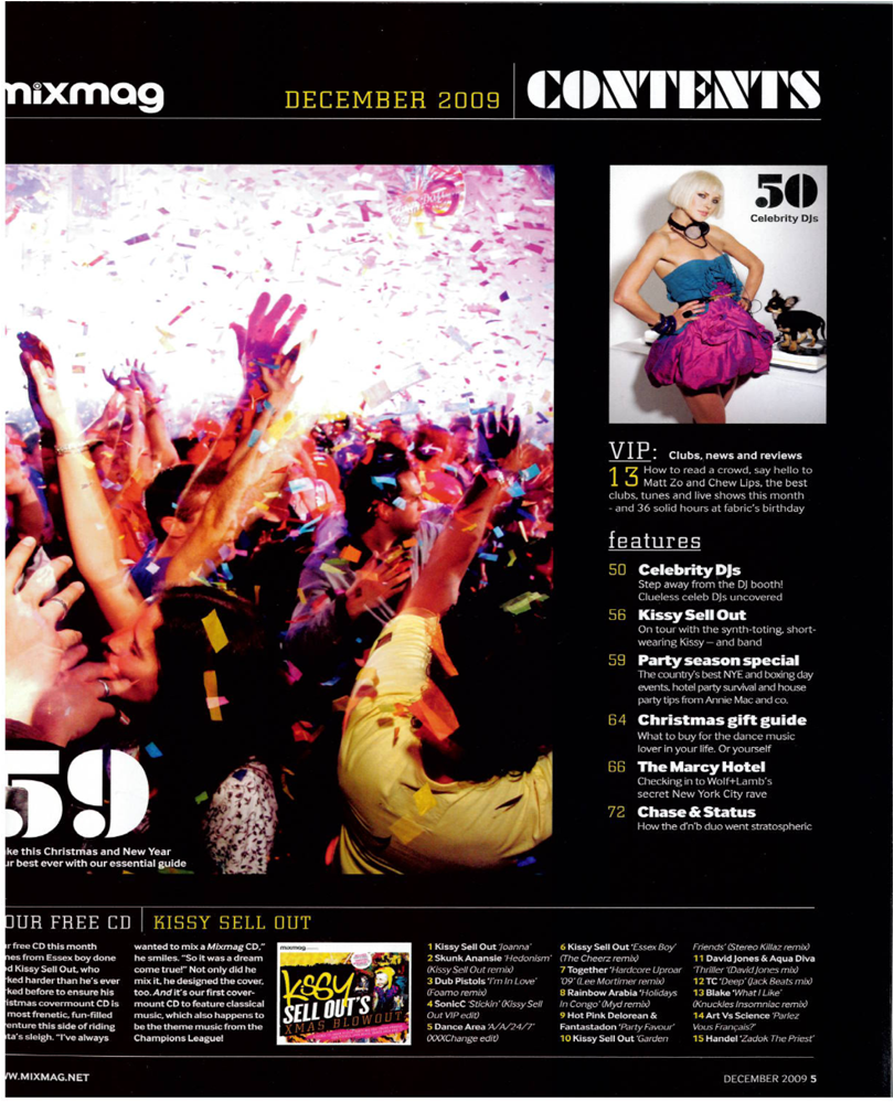 ivanasmediablog: Mixmag Contents Page Analysis