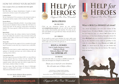 .: Help For Heroes Leaflet