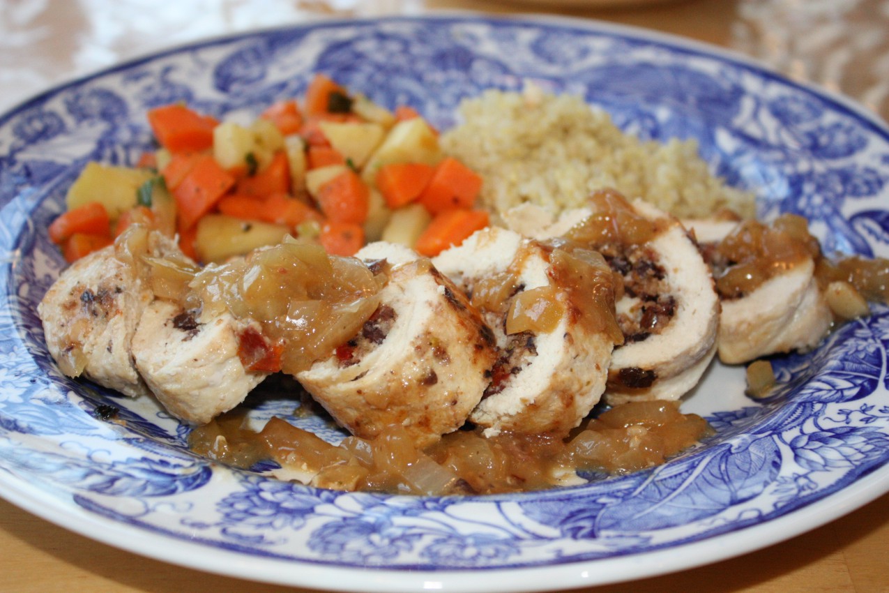 pass the peas, please: greek chicken roulades