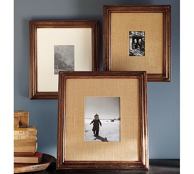 will work for decor: Burlap Frame Mats