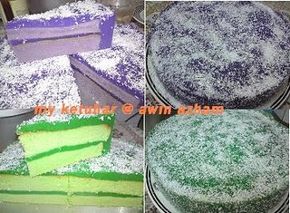 MyKeTuHaR ( ‿ ): Yam & Pandan Layer Cake