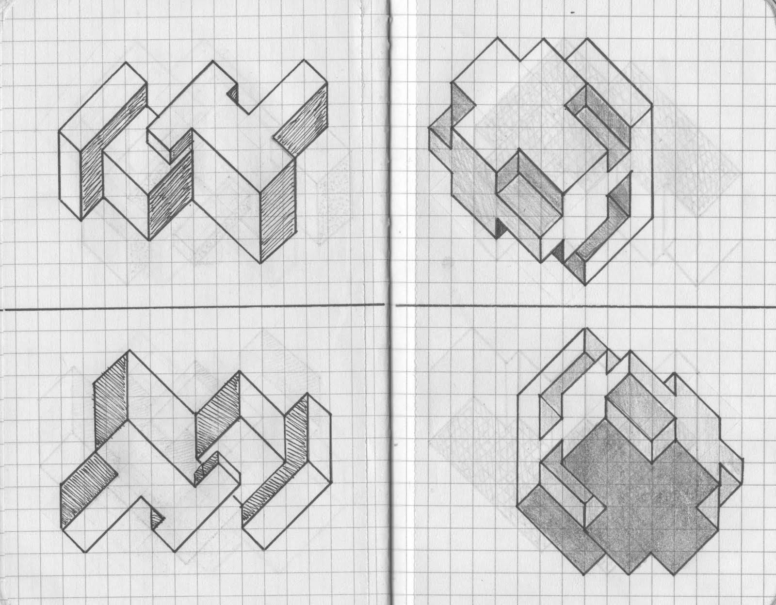 Sally Carpenter: Axonometric Sketches