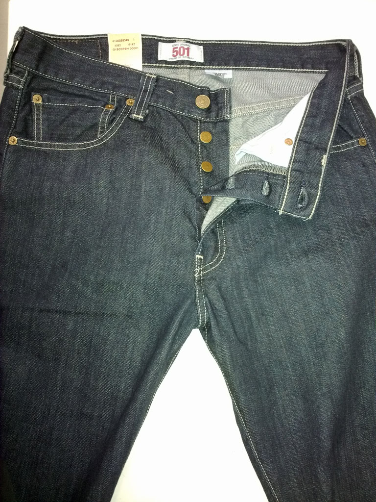 SuperCheapJeans: LEVI'S® 501® JEAN - Clean Rigid - Size:W32 L32