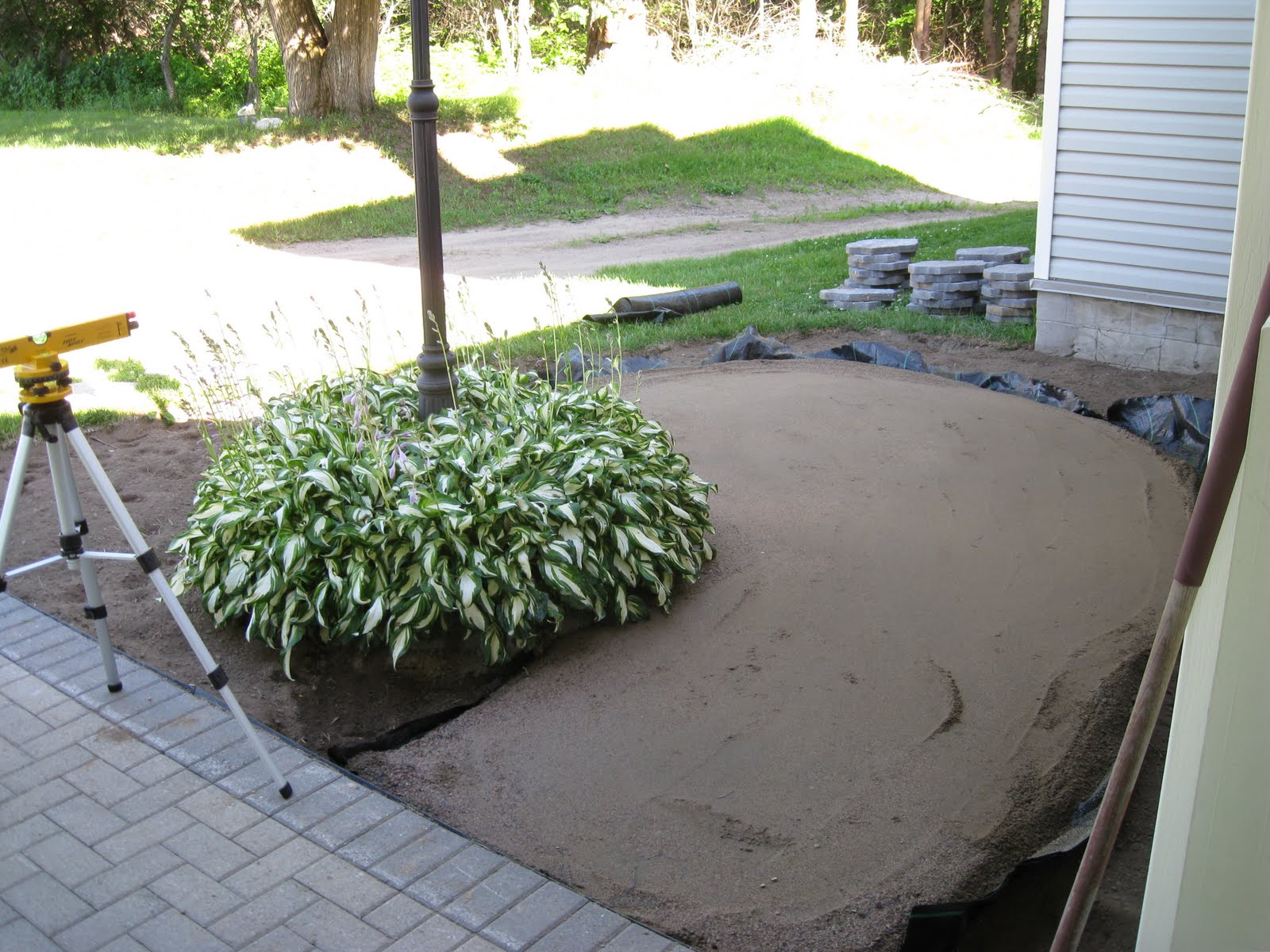 NEW GARDENS AT THE FARM: Kitchen Corner Patio Garden