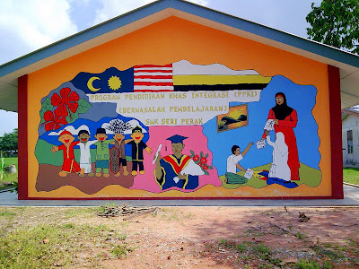PROGRAM PENDIDIKAN KHAS INTEGRASI: Mural Terbesar PPKI SMK Seri Perak