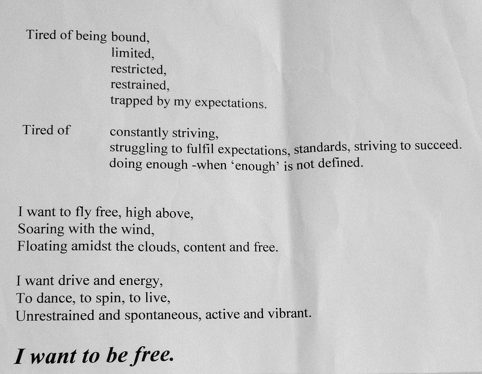 Seeing what happens!: My Winning Poem about OCD