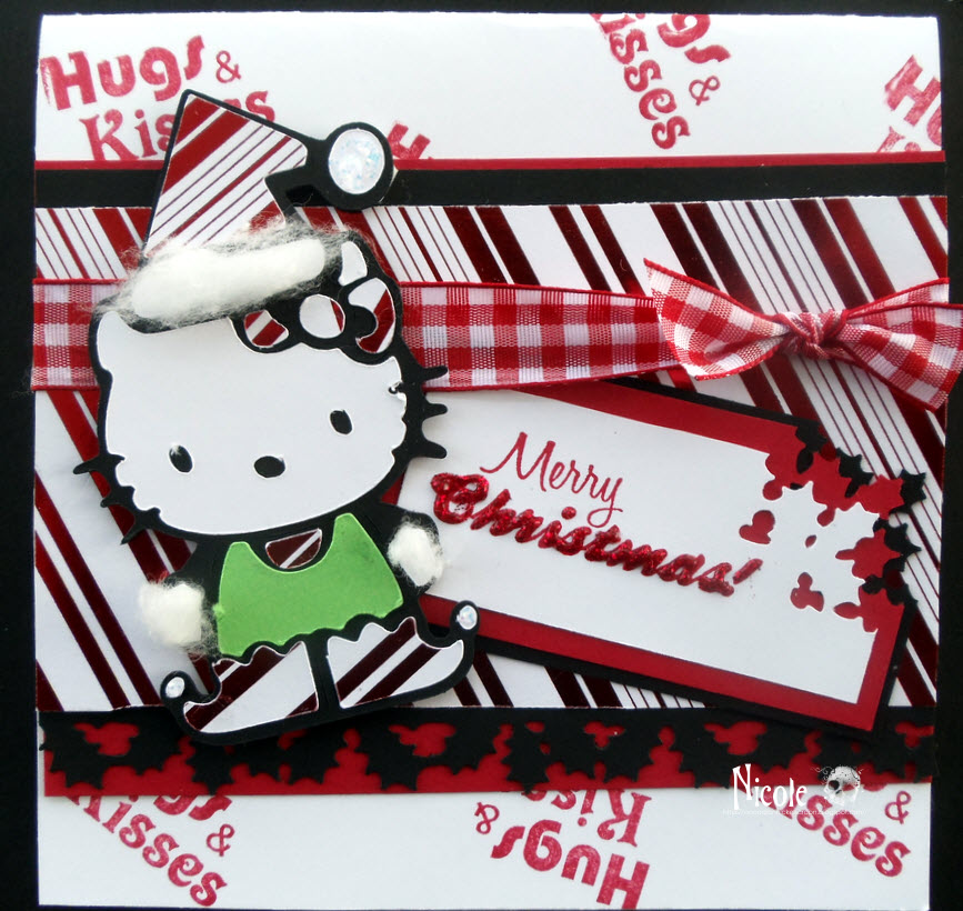 Scrappy Moms Stamps: HELLO KITTY Christmas Card