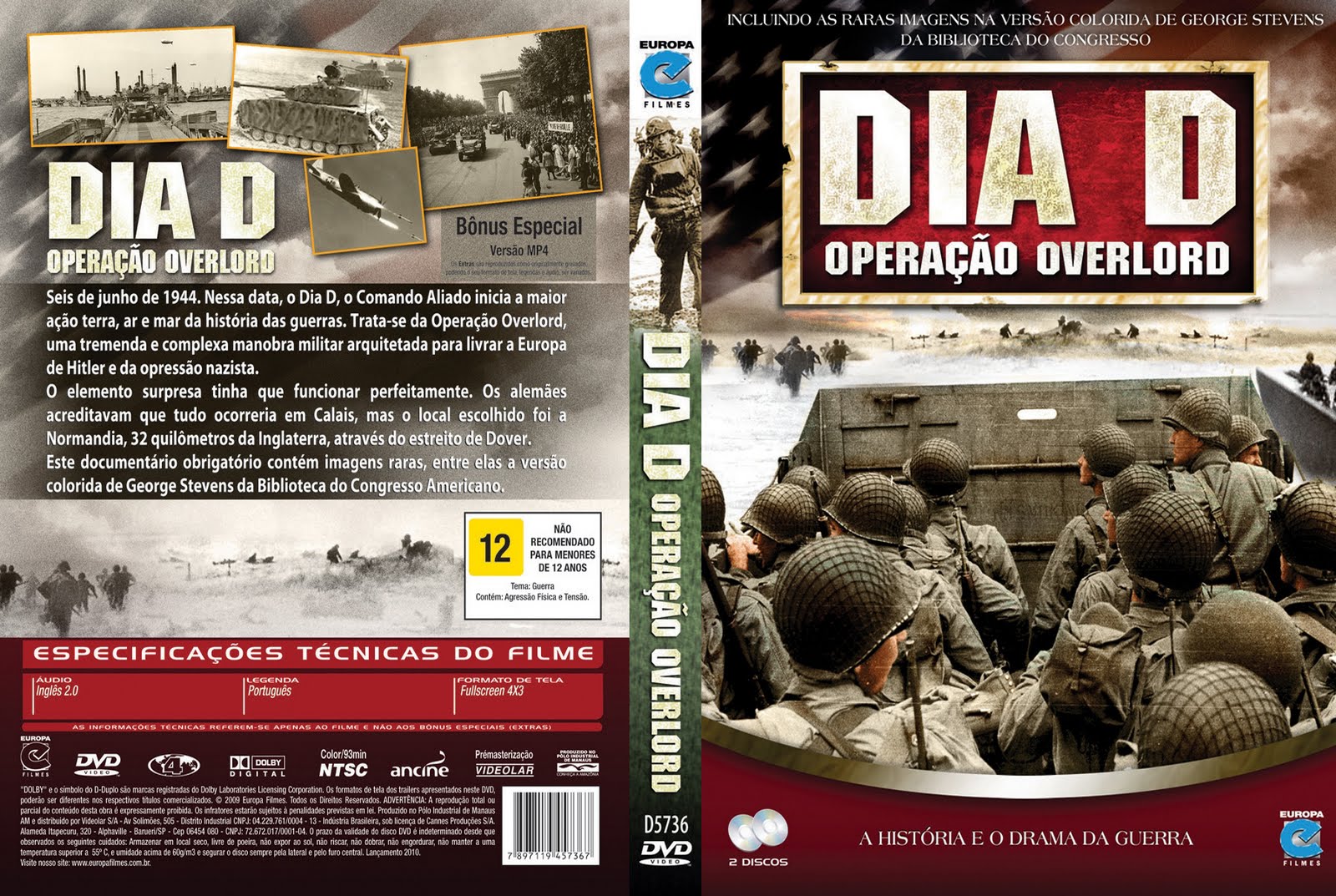 Capas Documentários: Dia D - Operação Overlord