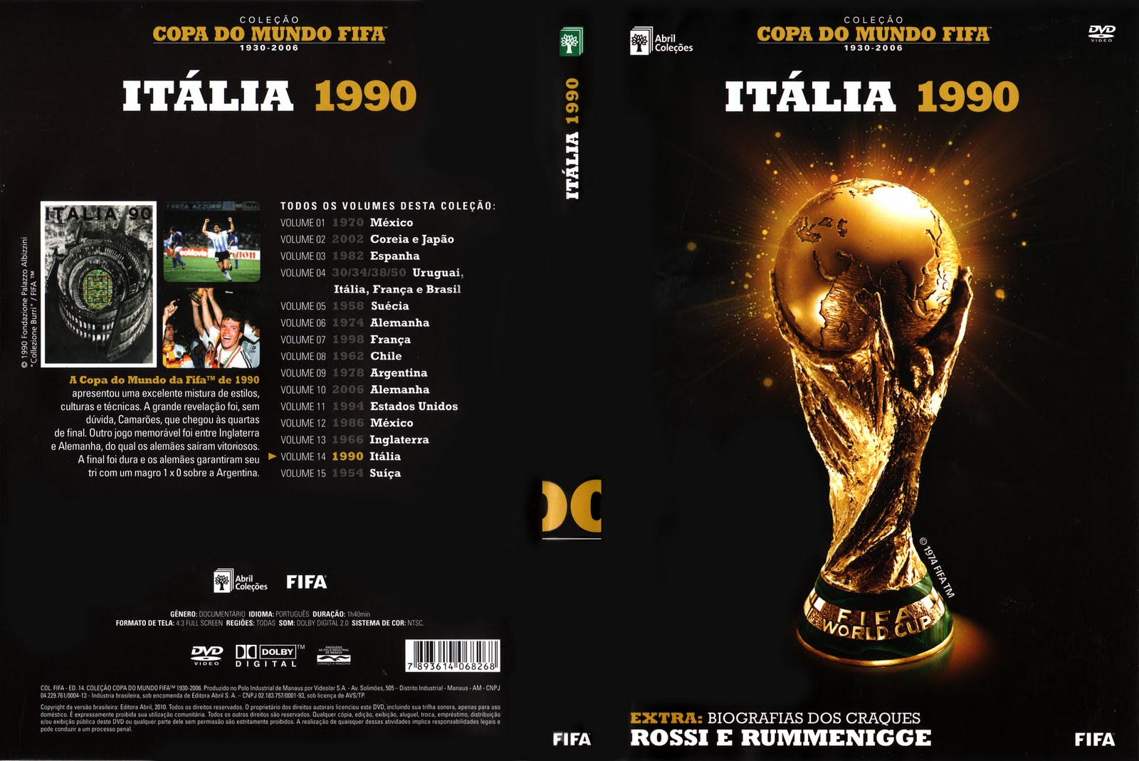 Capas Documentários: Copa do Mundo FIFA - 1990