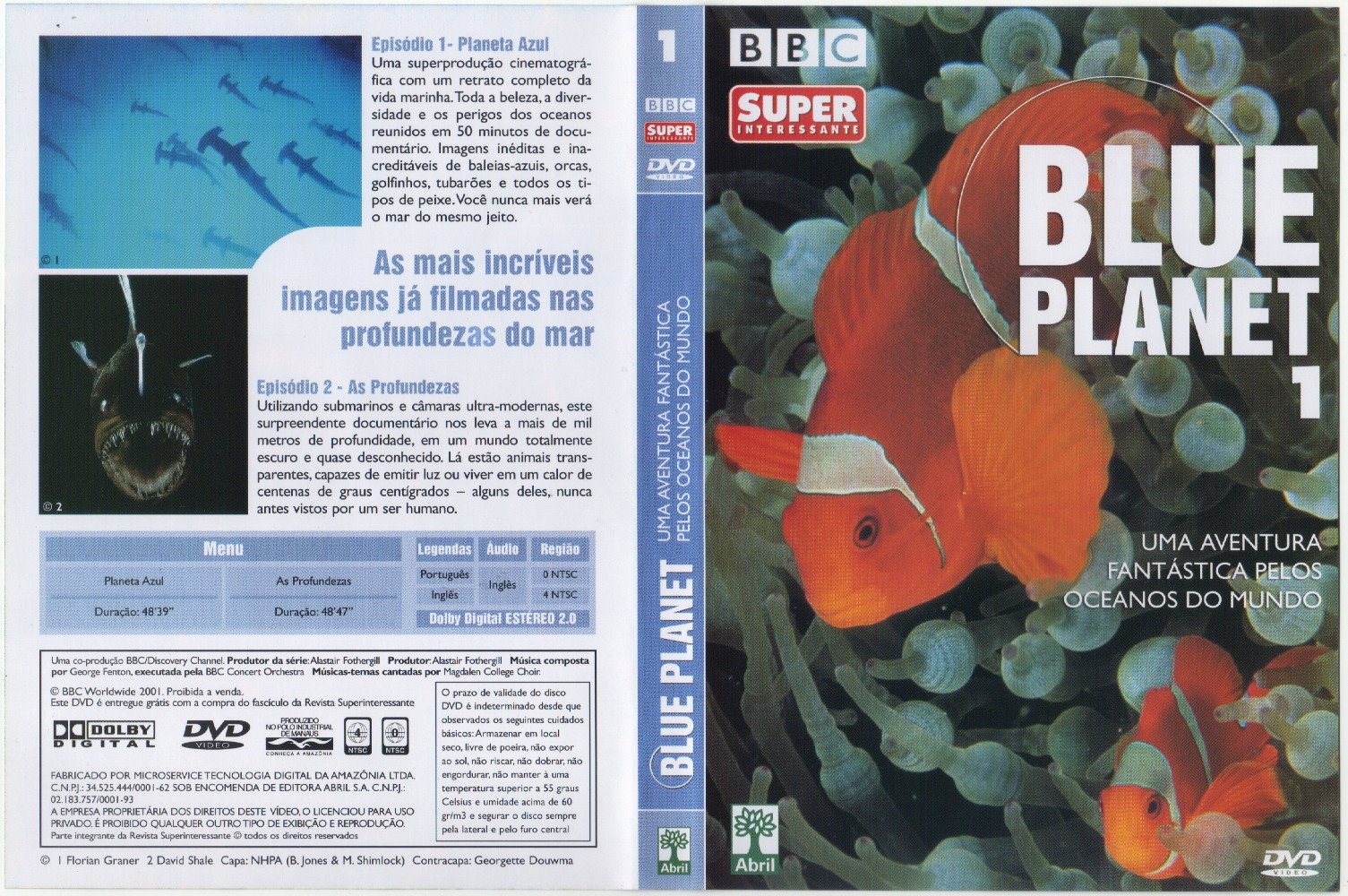 Capas Documentários: Blue Planet 1
