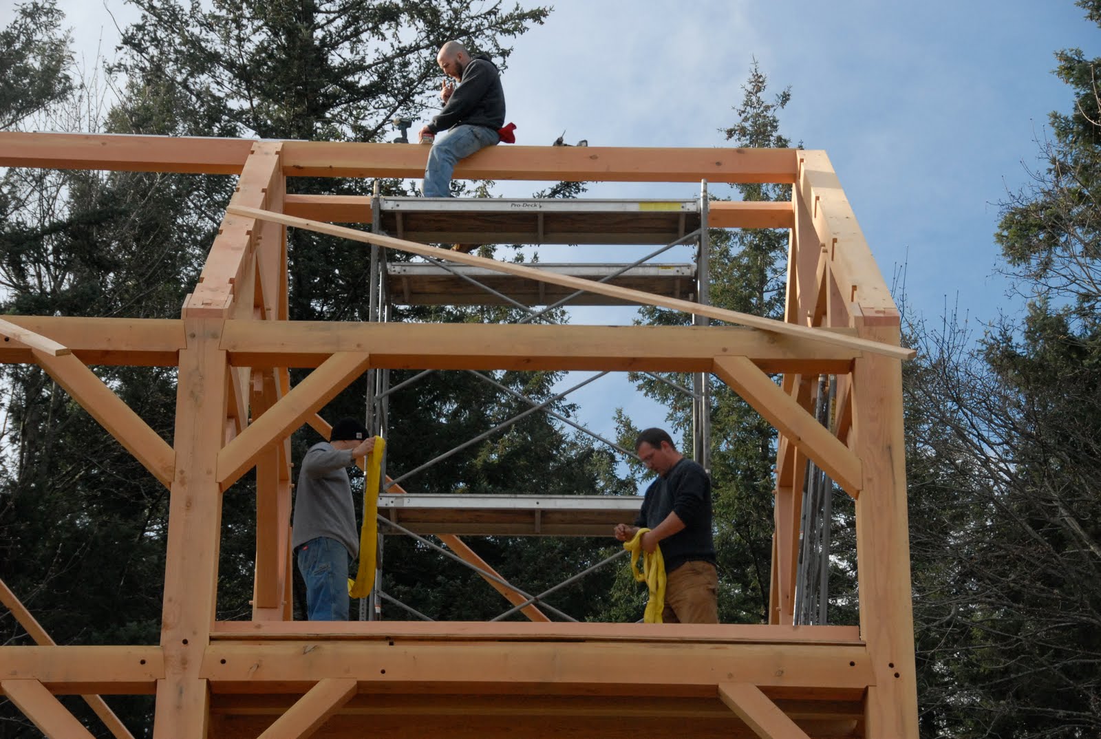 Eye On Orcas | Building a Timber Frame Homestead on Orcas Island ...
