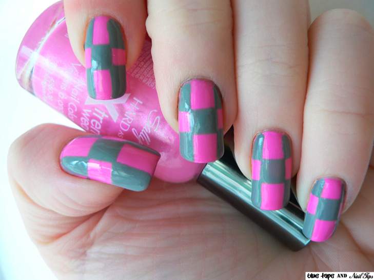 Blue Tape and Nail Tips: ND11: Clay Cubes