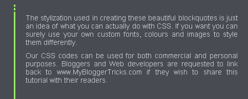 My Web Blogger Tricks: 14 Amazing Examples To Customize Blockquote ...