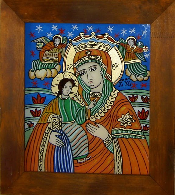 Teofilact Icoane: Icoane pe sticla