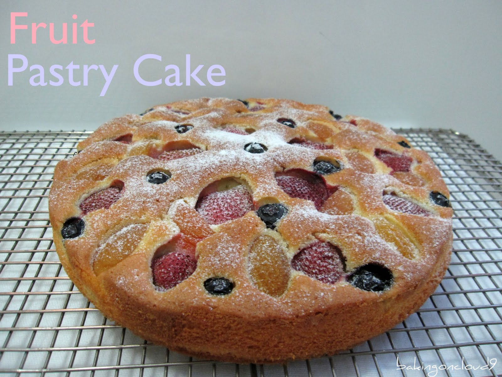 Baking on Cloud 9: Fruit Pastry Cake