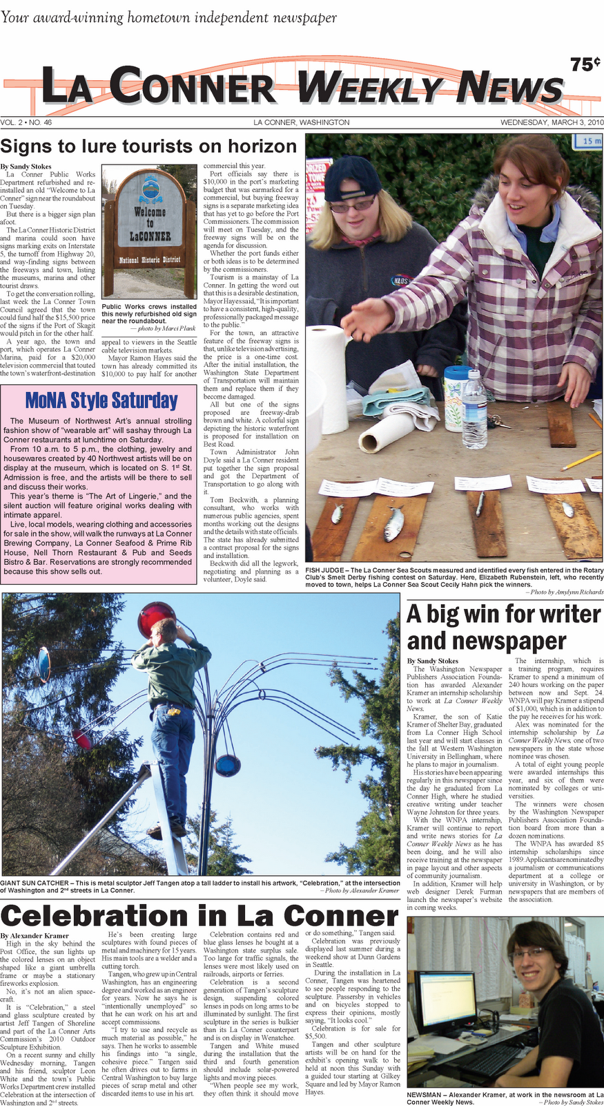 La Conner Weekly News: Award-winners