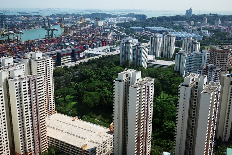 Urban patterns and matters: Bird's eye view from Pinnacle @ Duxton