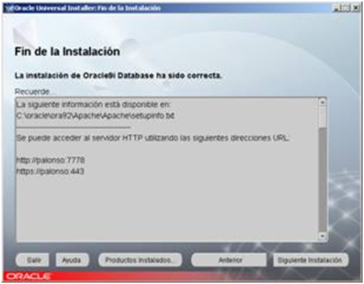 Manual de Oracle: Instalación de Oracle 9i