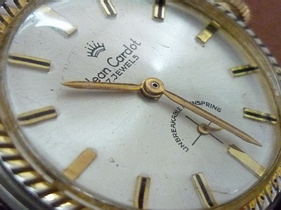 JAM OTAI. VINTAGE WATCHES: CLASSIC JEAN CARDOT SUB SECOND.....SOLD!!