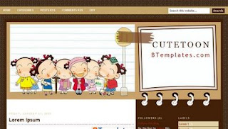 free cute blogger template