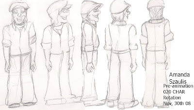 Amanda Szaulis: Character Design body rotation