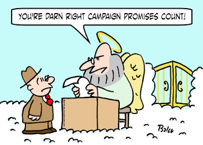 Campaign promise cartoon | World of Cartoon