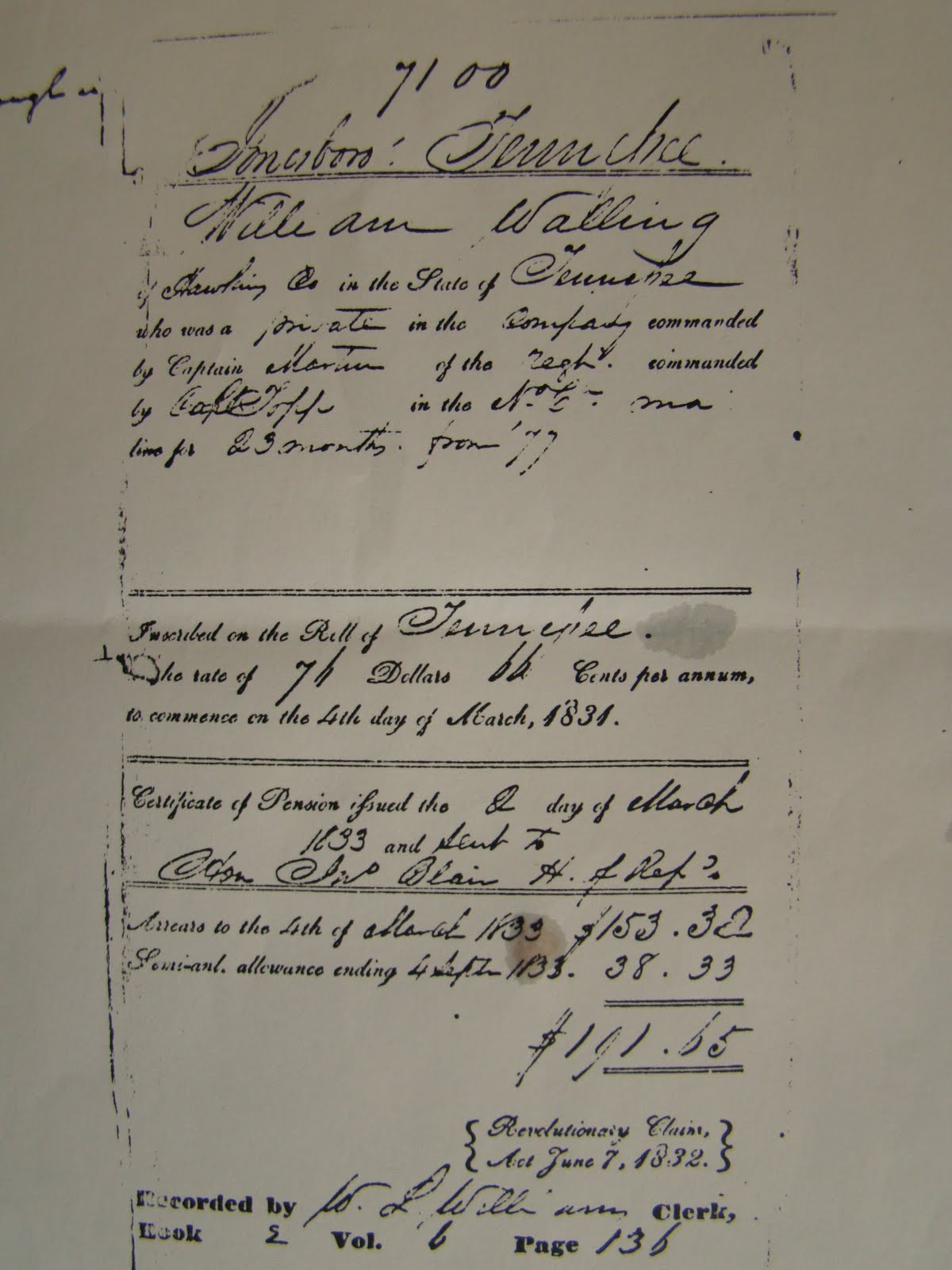 Old Stones Undeciphered: Memorial: William Wallen - Overmountain Man ...