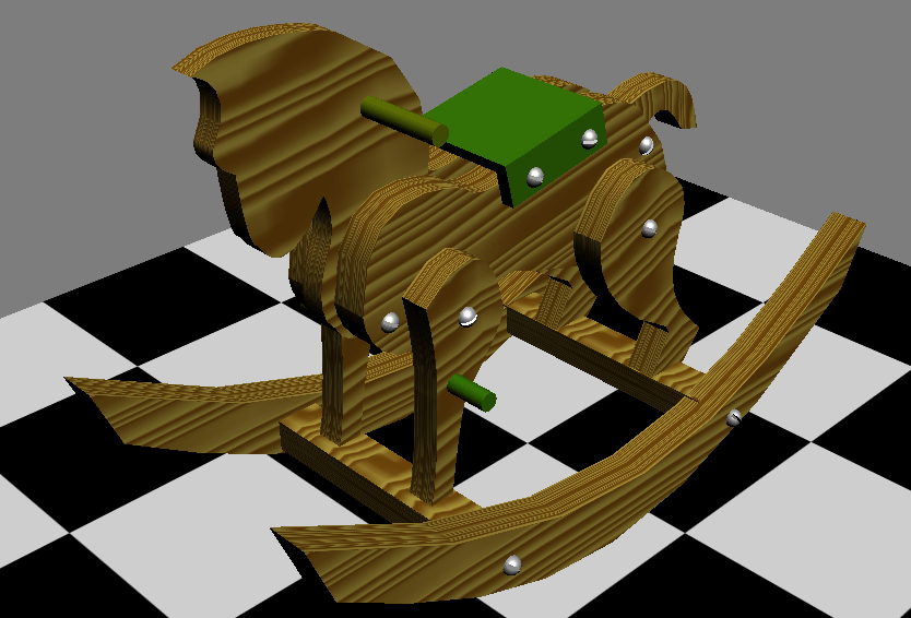 yeyo lopez: caballito de madera 3Dmax