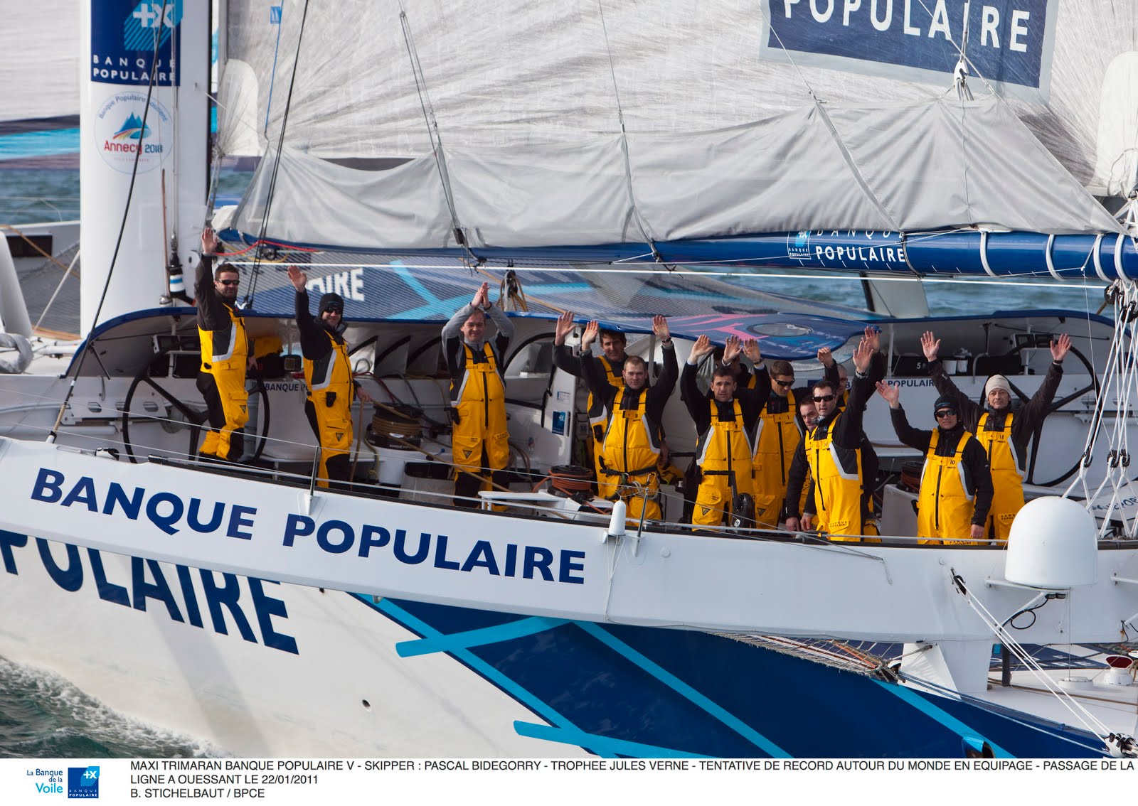 SailRaceWin: TJV: The Maxi Trimaran Banque Populaire V left this ...