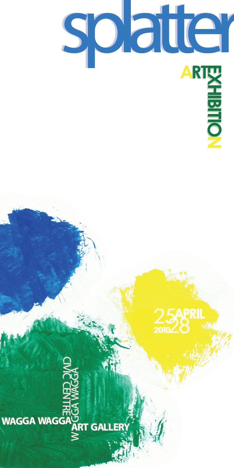 Ani's Design Blog: Splatter Art Exhibition poster designs