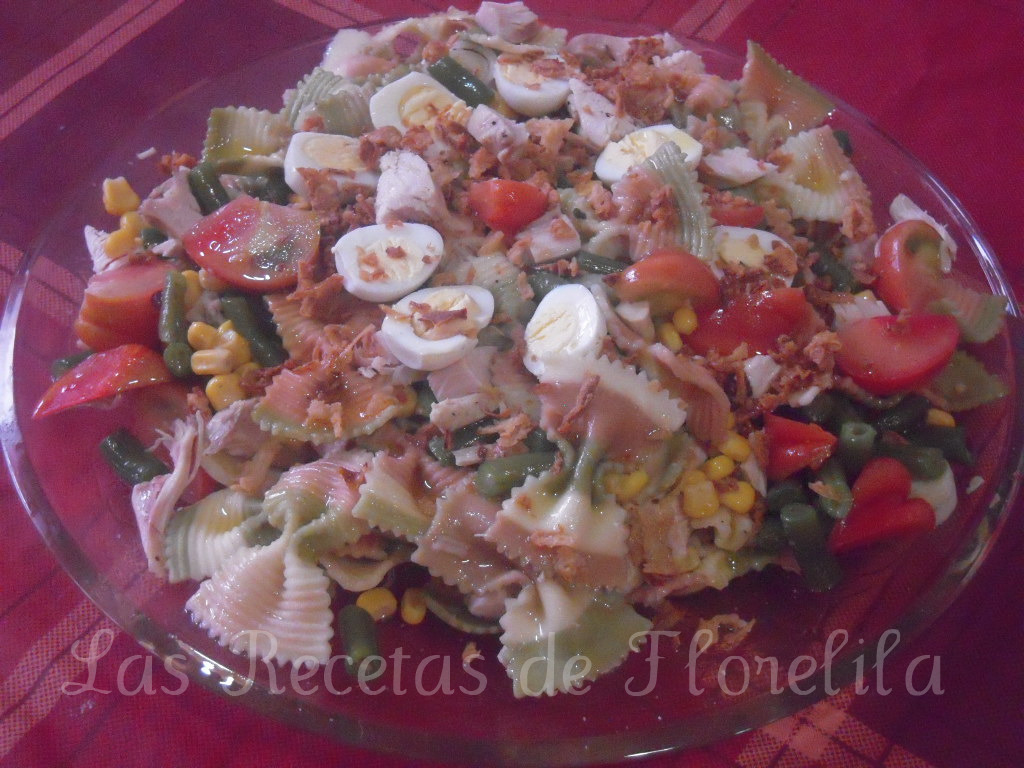 Florelila, recetas y aficiones....by Toñi Navarro: ENSALADA DE PASTA ...