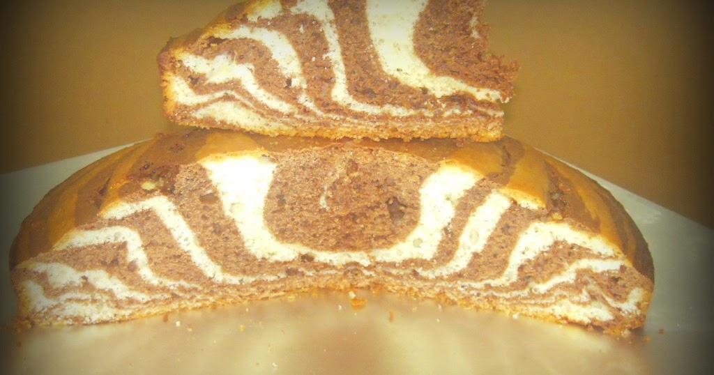 Florelila, recetas y aficiones....by Toñi Navarro: BIZCOCHO ZEBRA