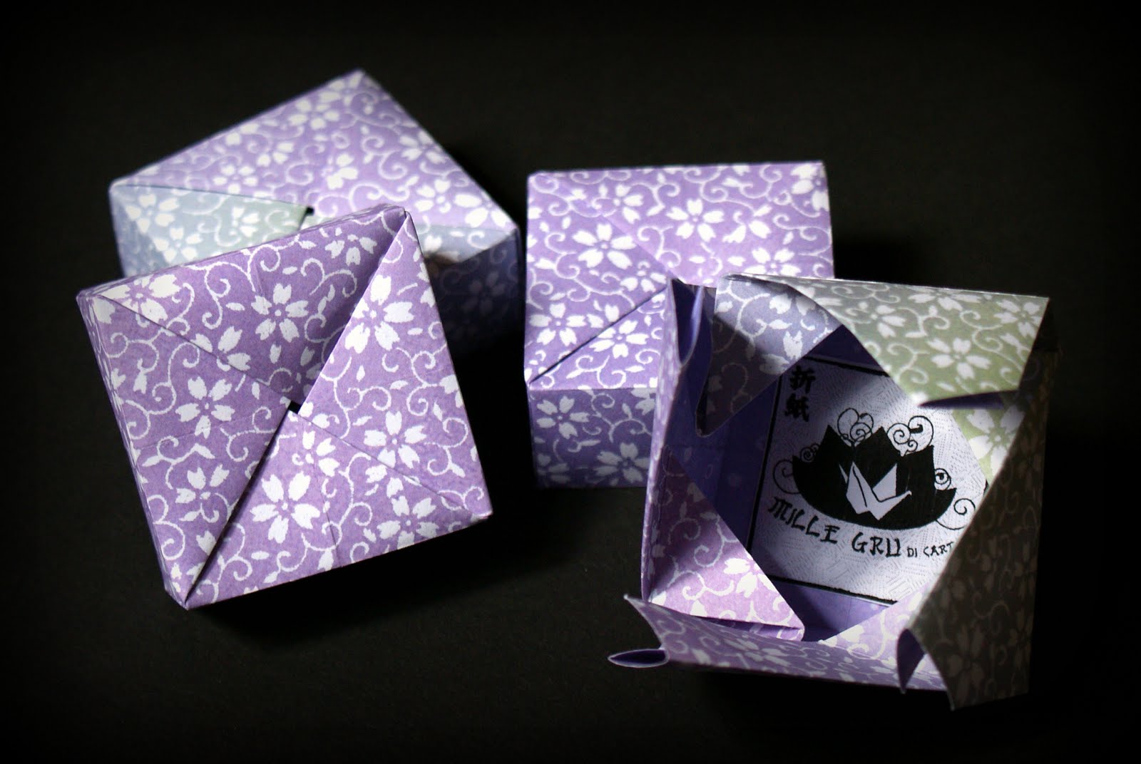 Mille gru di carta: Come fare una scatola origami con un foglio solo ...