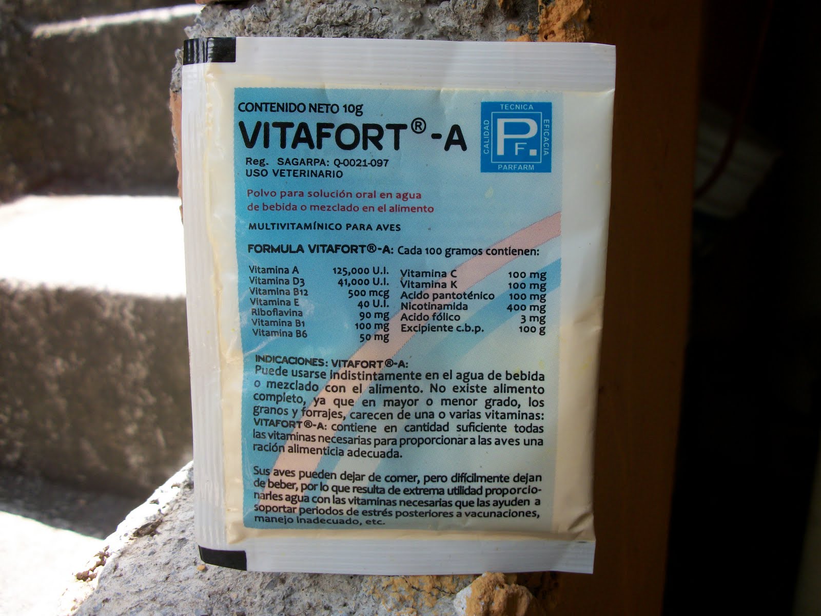 CRIADOR DE LA TORTUGA DE TIERRA,GOPEHRUS BERLANDIERI: VITAMINAS VITAFORT-A