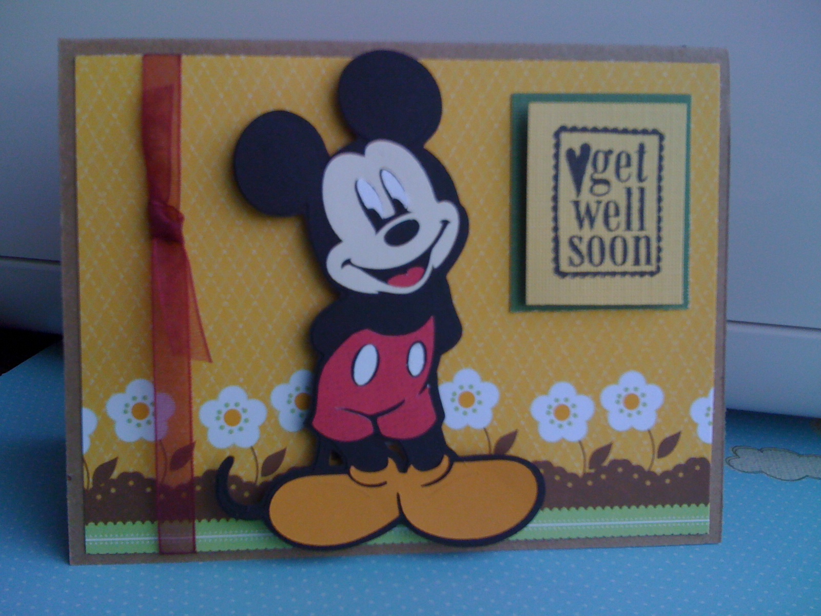 Pause Dream Enjoy: Mickey Mouse GET WELL CARD