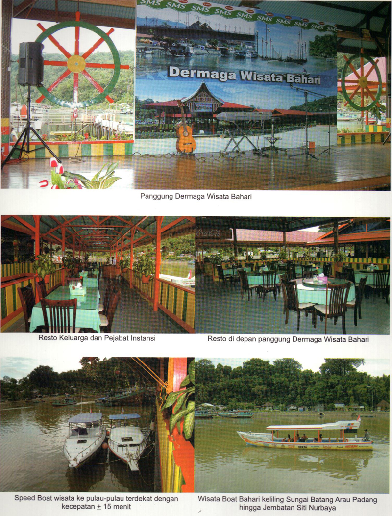 AW resto: Fasilitas Dermaga Wisata Bahari AW Resto Padang