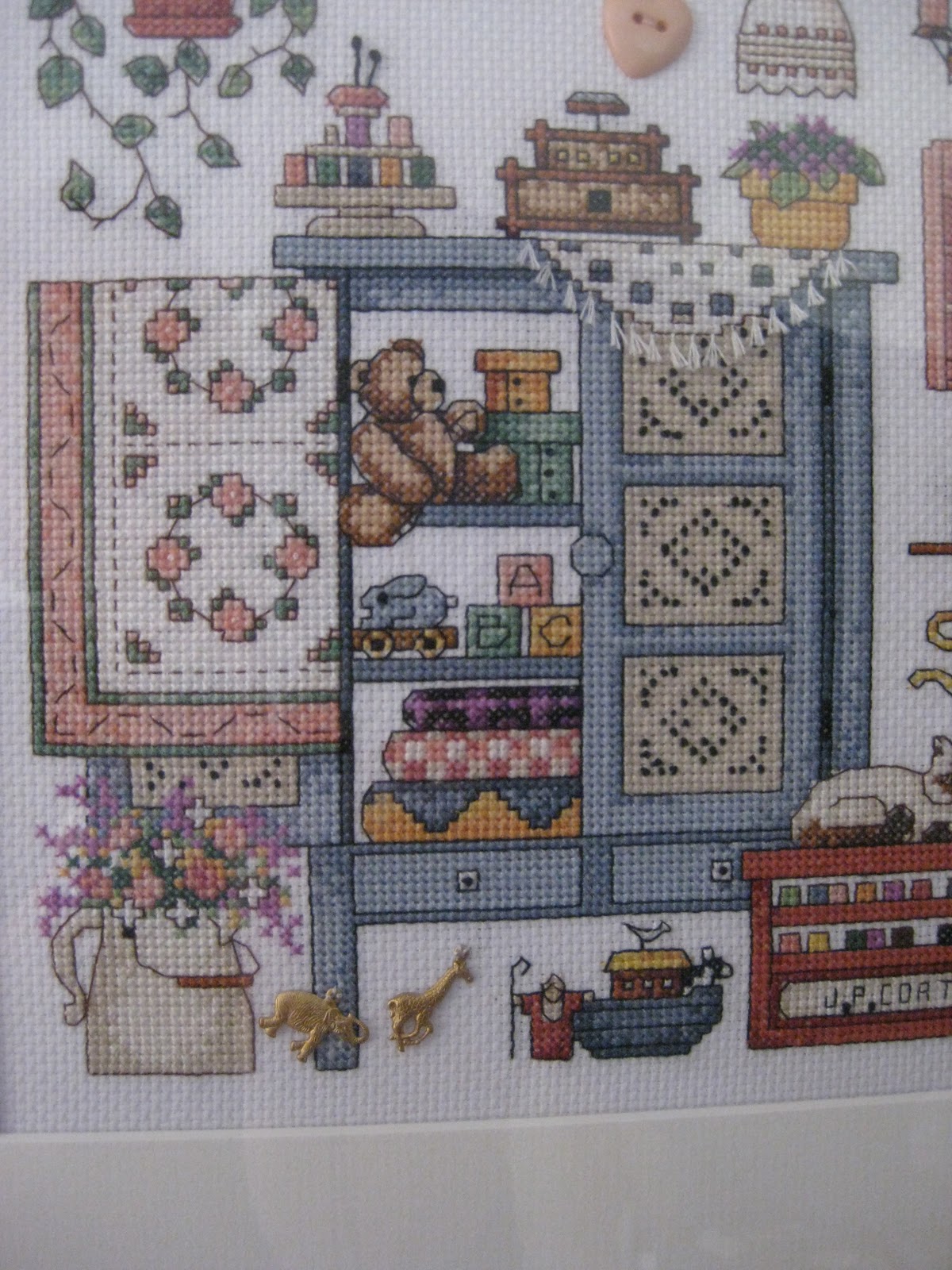Sewing room cross stitch