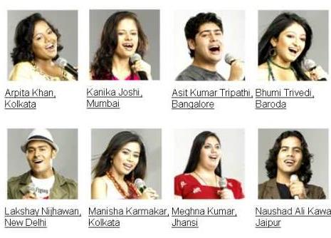 Indian Idol 5 2010: Top 16 Finalists Singers & Contestants Names ...