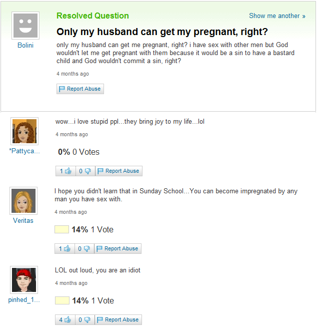 Lamehoo: Pregnancy Fail