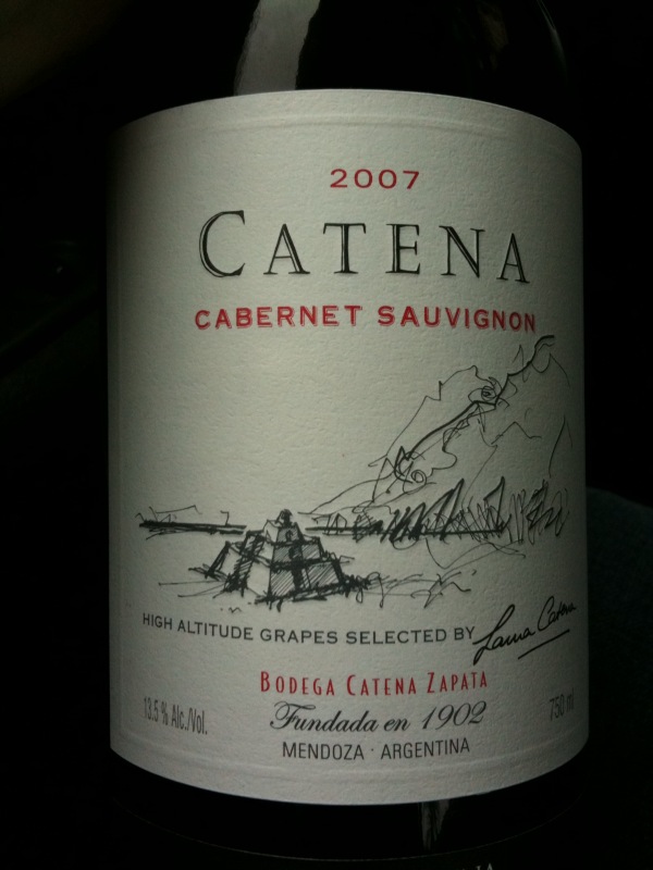 Amant Du Vin: Bodega Catena Zapata Cabernet Sauvignon 2007 "Mendoza"