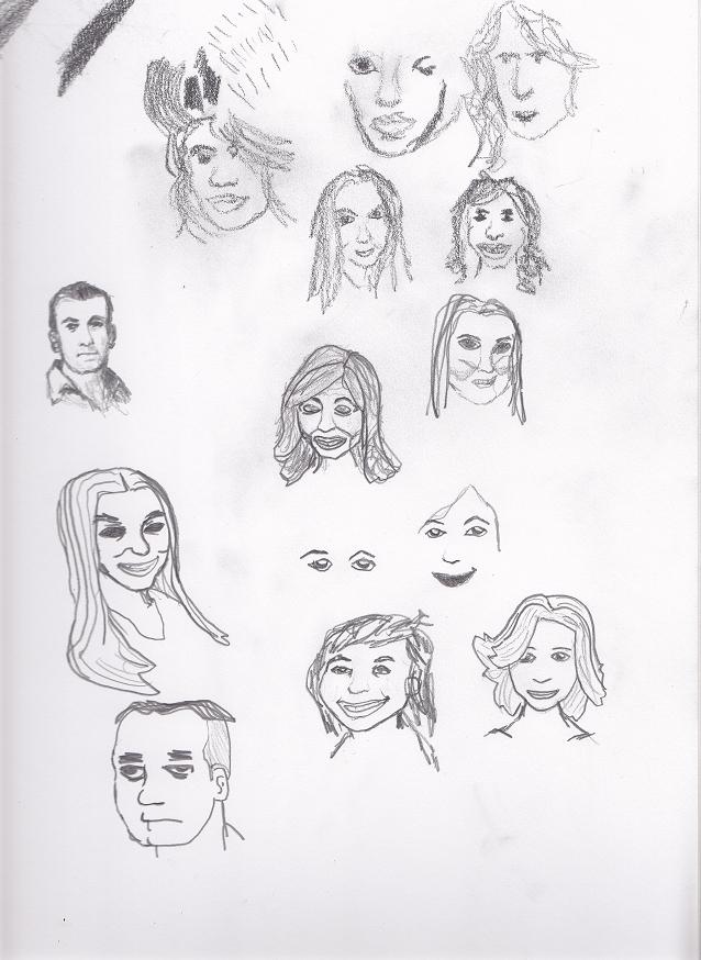 Recorded at home: Some tough faces