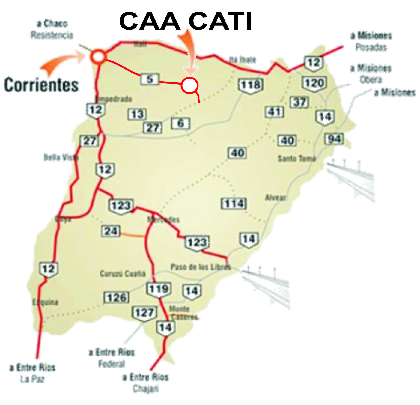 Dirección de Turismo Caá Catí: Ciudad