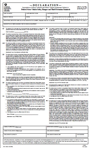 Import A Vehicle : 25 Year Old Car Importation: FAQ